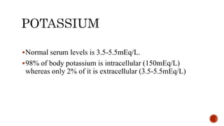 Potassium imbalance | PPTX