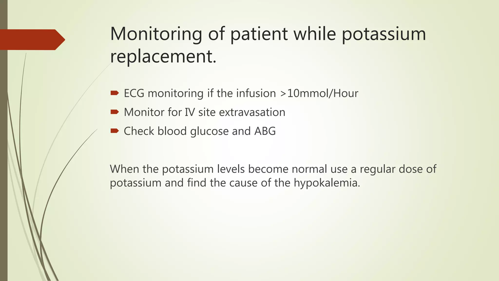 Potassium imbalance and management | PPTX