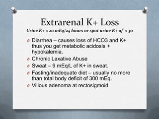 Potassium Management | PPTX