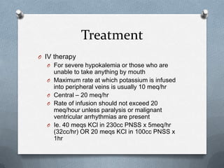 Potassium Management | PPTX