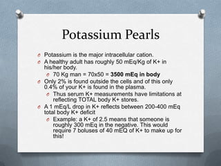 Potassium Management | PPTX