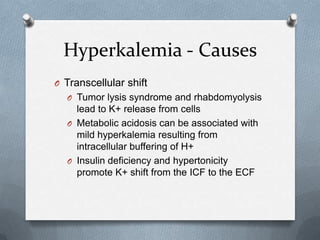 Potassium Management | PPTX