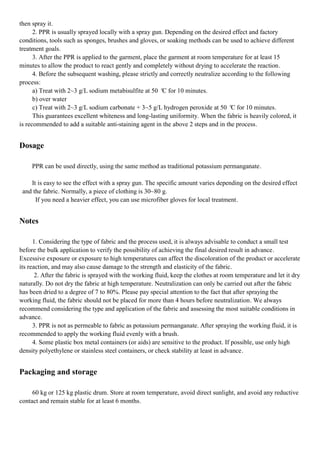 Potassium permanganate replacement | PDF