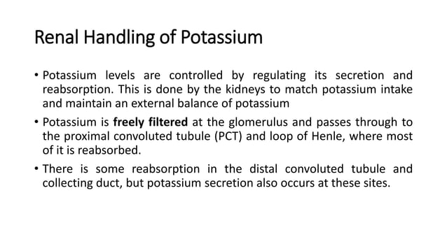 POTASSIUM PHYSIOLOGY.pptx | Heart and Cardiovascular Diseases ...
