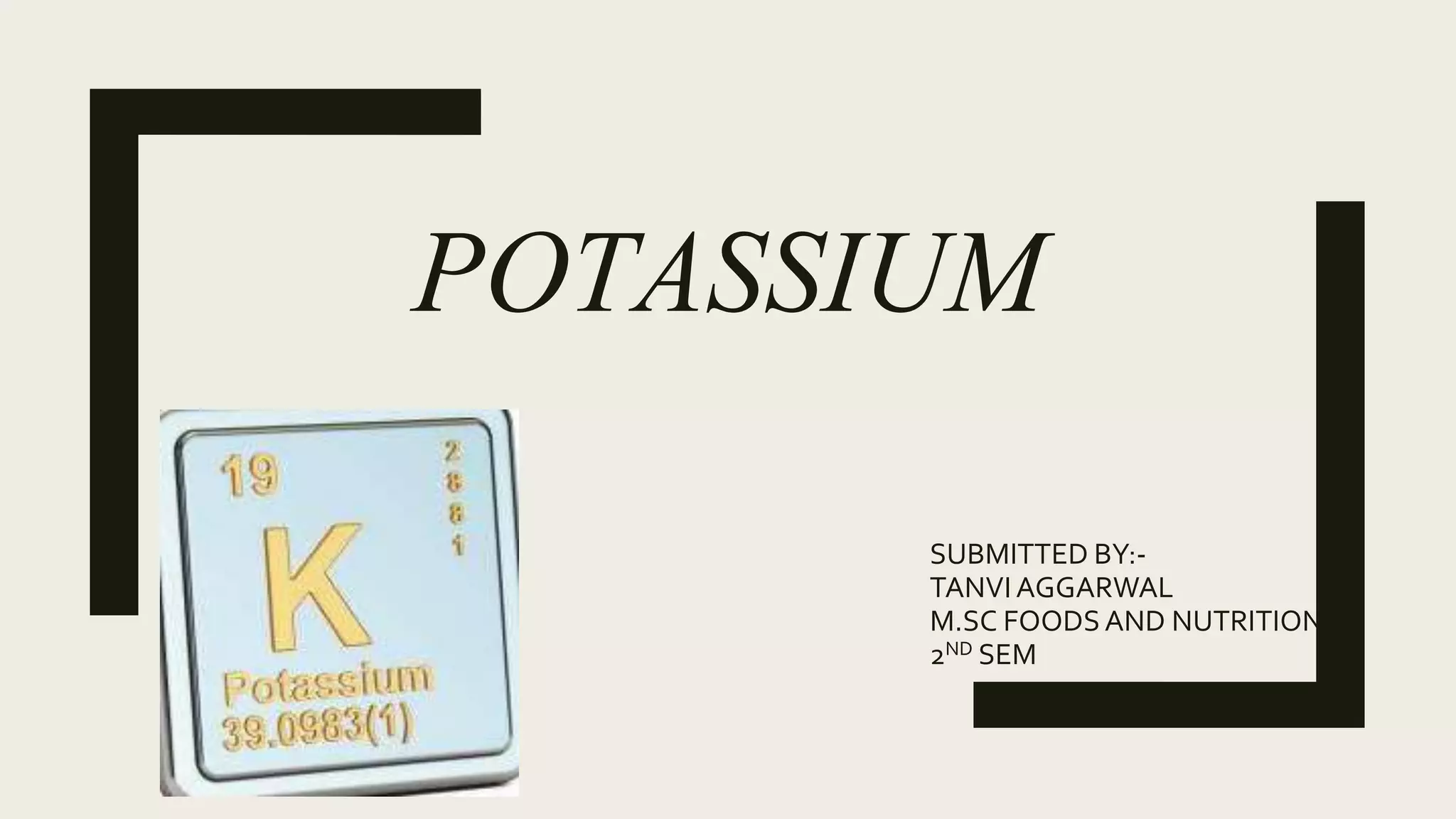 Potassium | PPTX