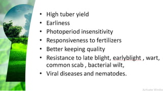 Breeding methods of potato | PPTX