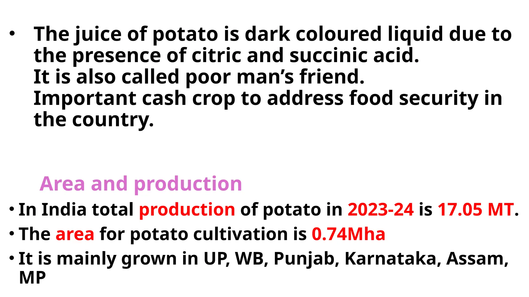 Potato ppt , potato vegetable presentation free , potata presentation ...