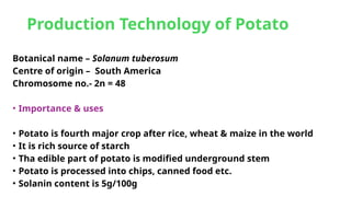 Potato ppt , potato vegetable presentation free , potata presentation ...