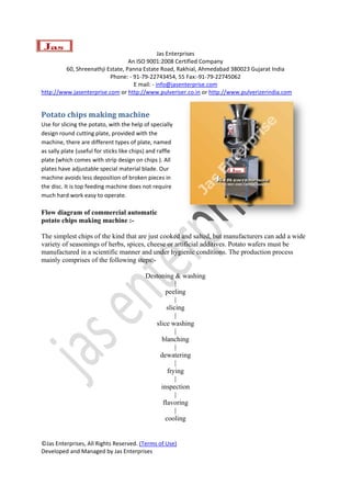 Potato chips-making-machine | PDF