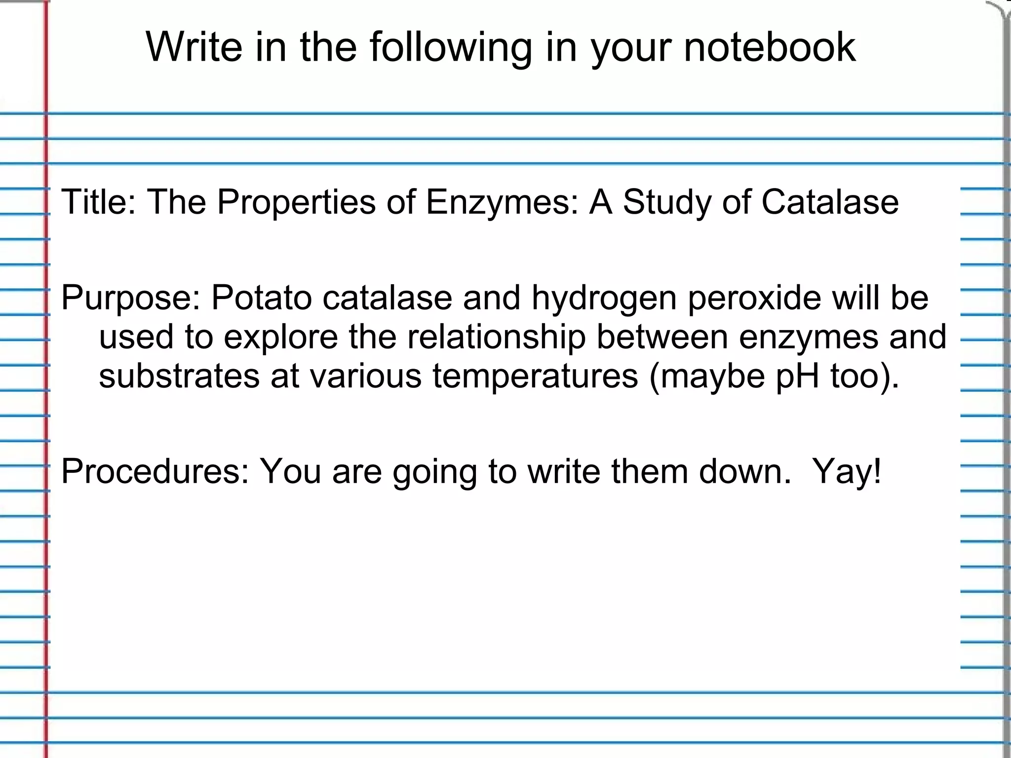 Potato catalse lab | PPT