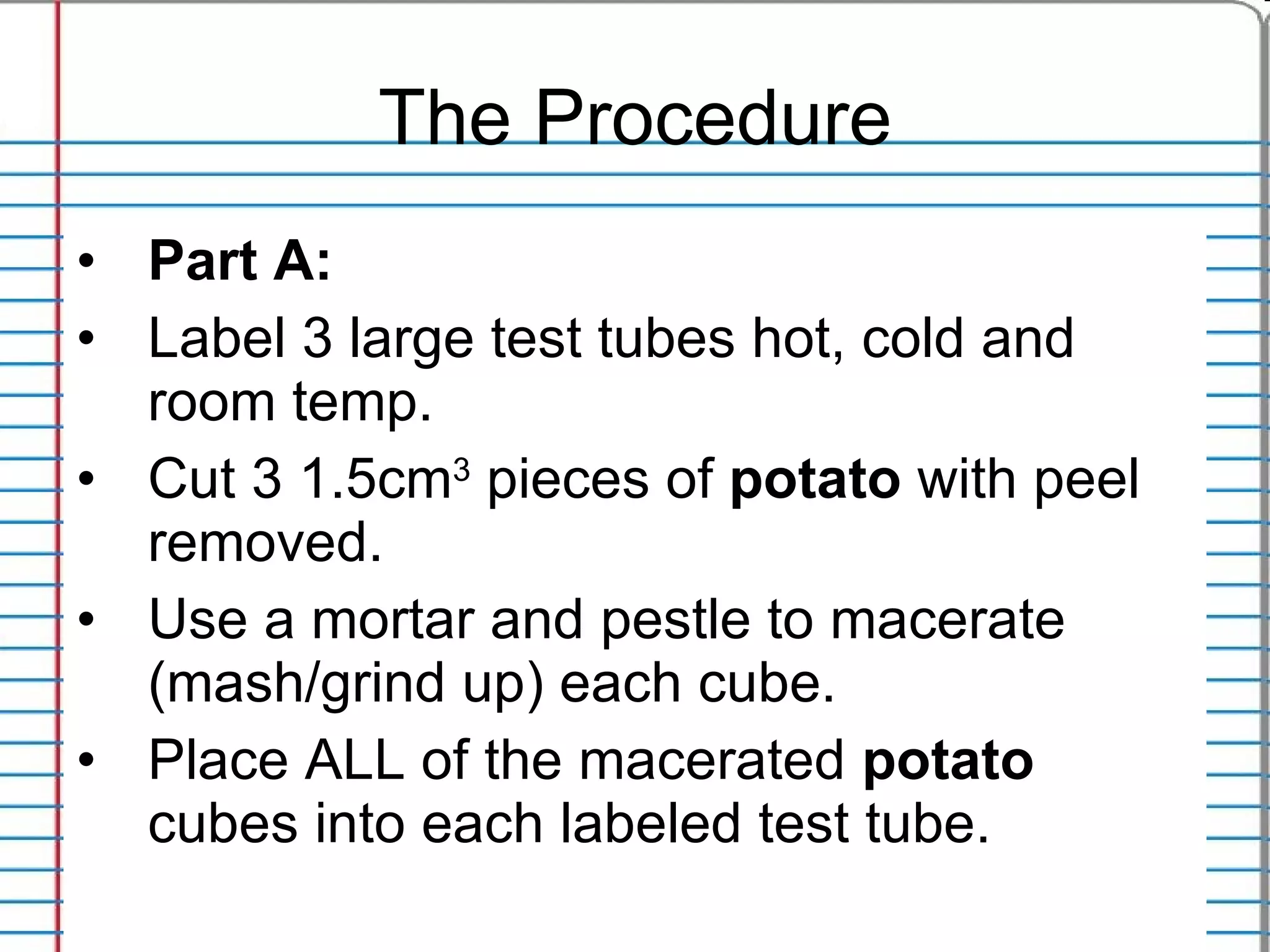 Potato catalse lab | PPT