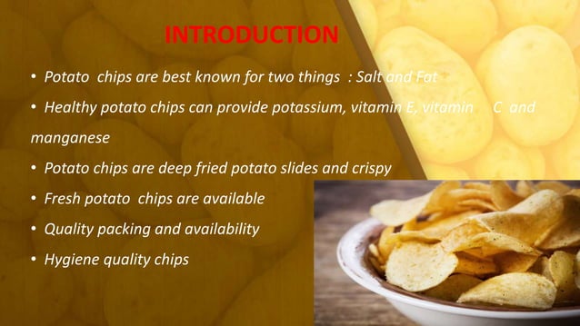 Potato chips A5 chips. Marketing PPT strategy | PPT