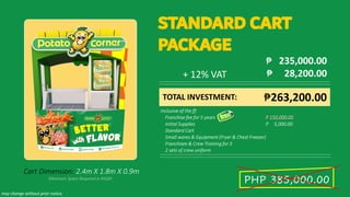 Potato Corner Franchise Opportunity and Details | PDF