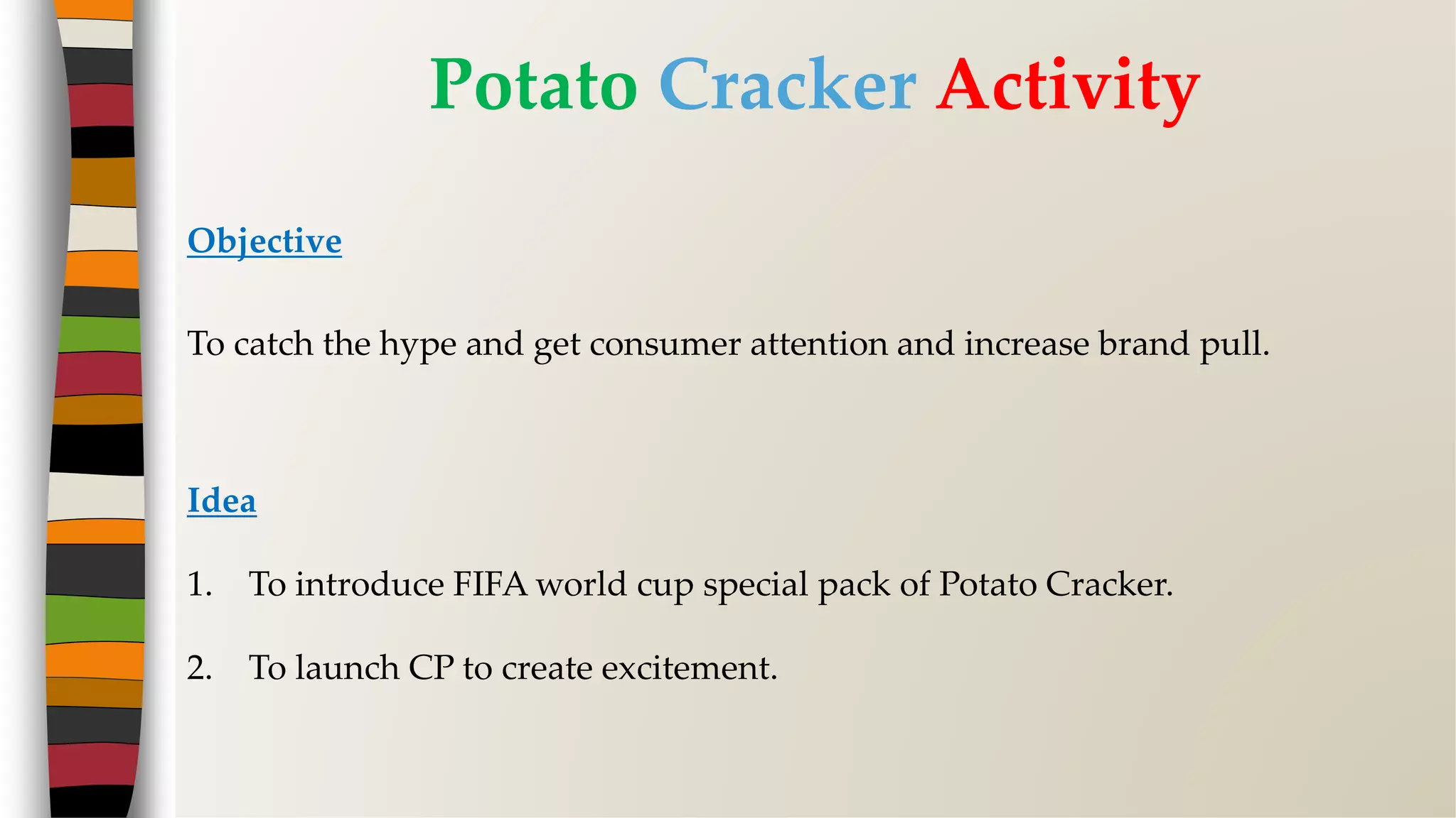 Potato cracker fifa world cup campaign | PPTX