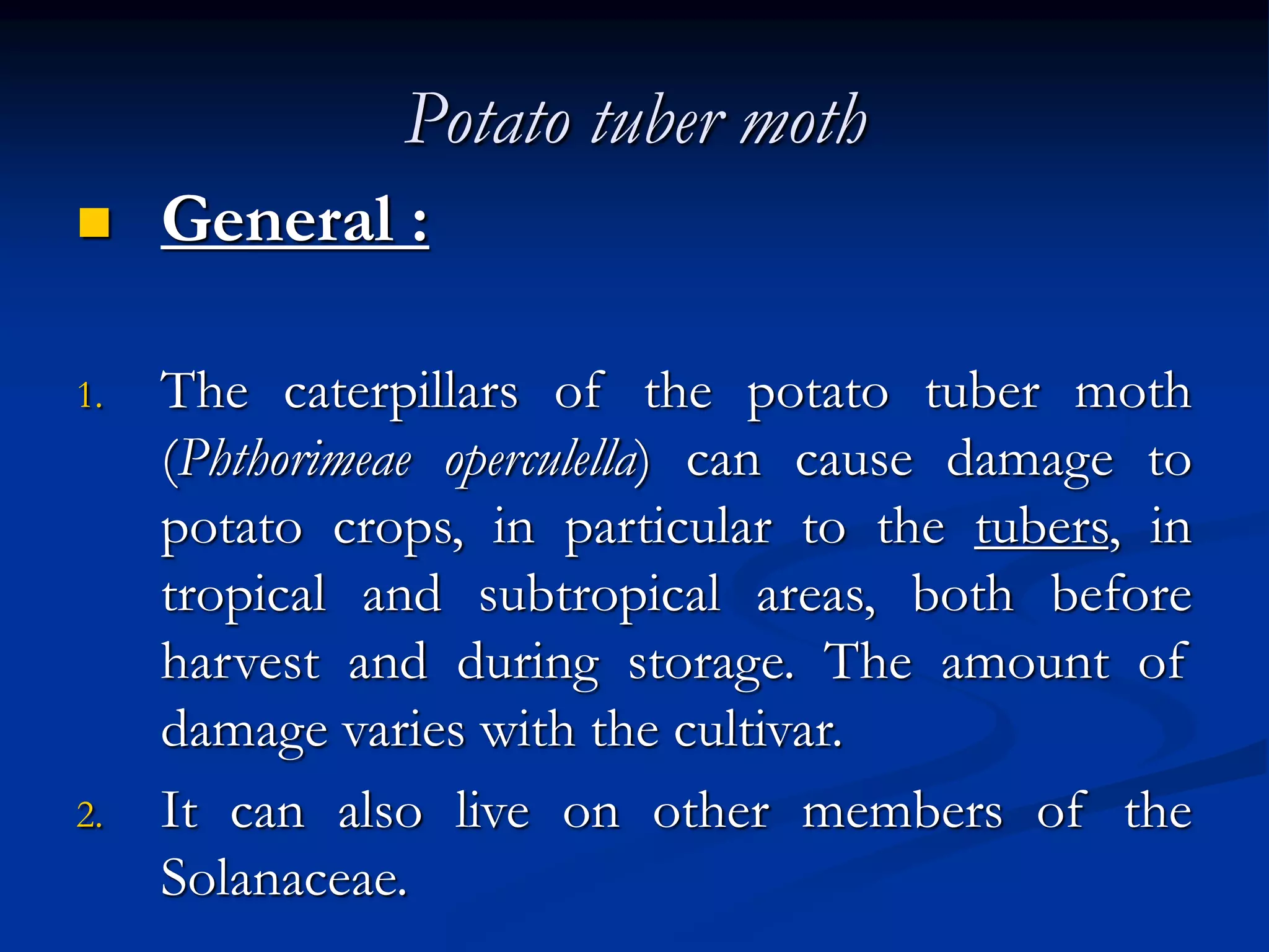 IPM - Potato pests | PPT