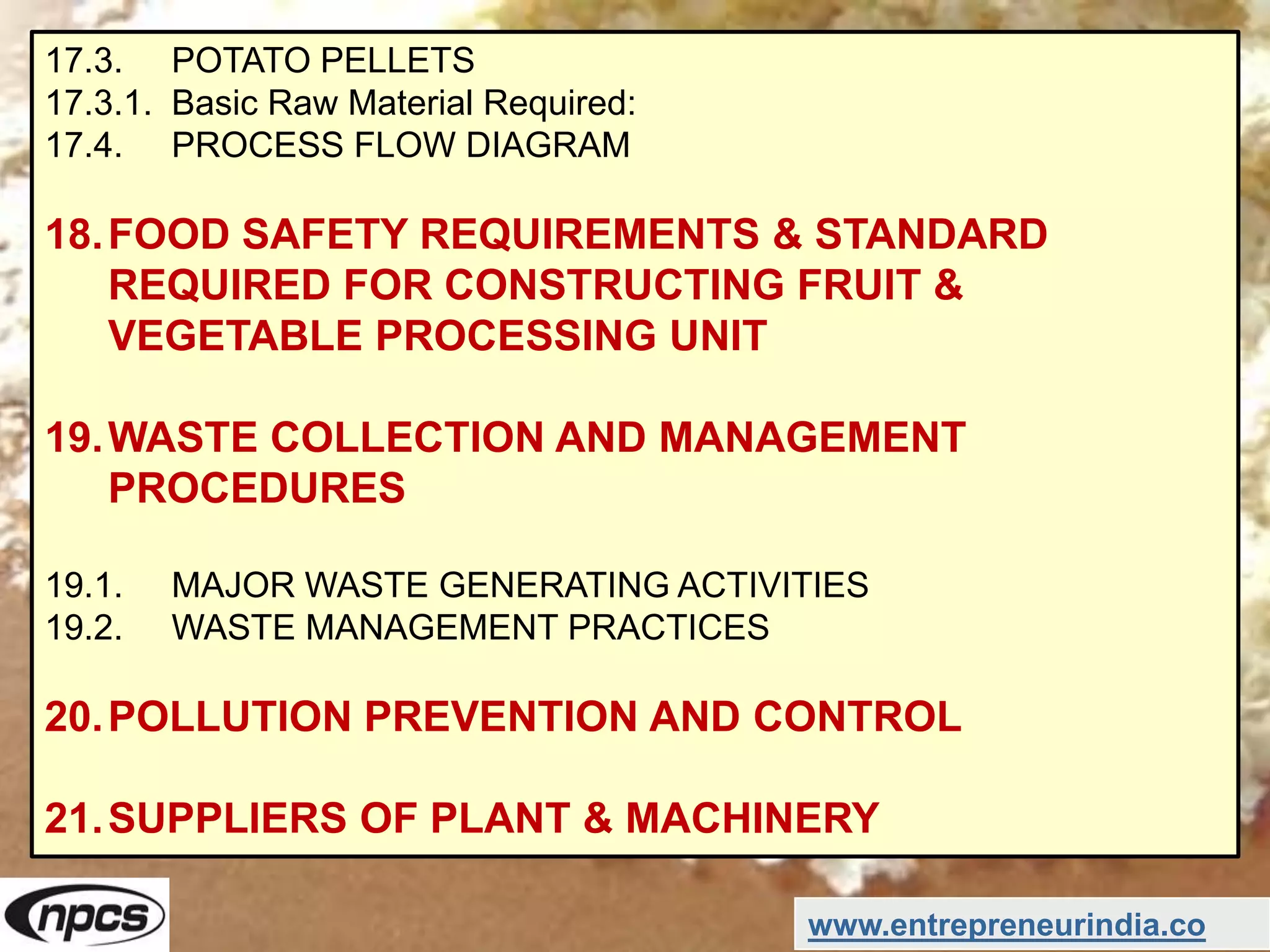 Potato Processing. How to Manufacture Potato Flakes and Pellets ...