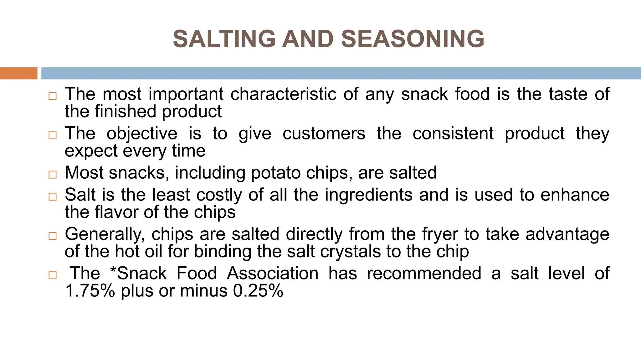 POTATO SNACKS MANUFACTURING | PPTX