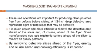 POTATO SNACKS MANUFACTURING | PPTX
