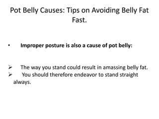 Pot Belly Causes | PDF