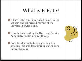 Poteet ISD Technology Plan & E-Rate | PPT