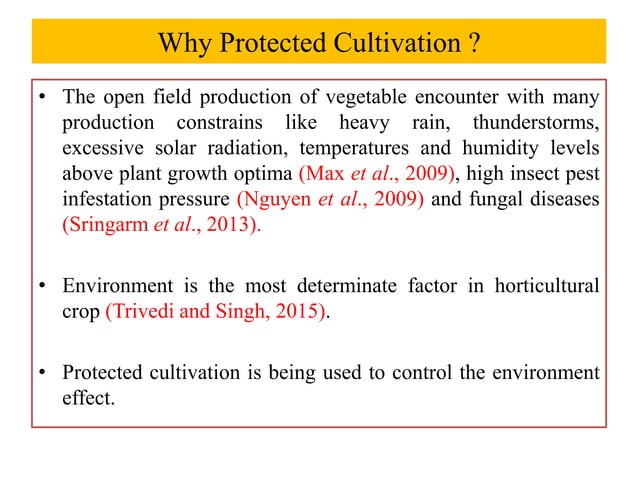Potenatials of protected cultivation in india | PPT