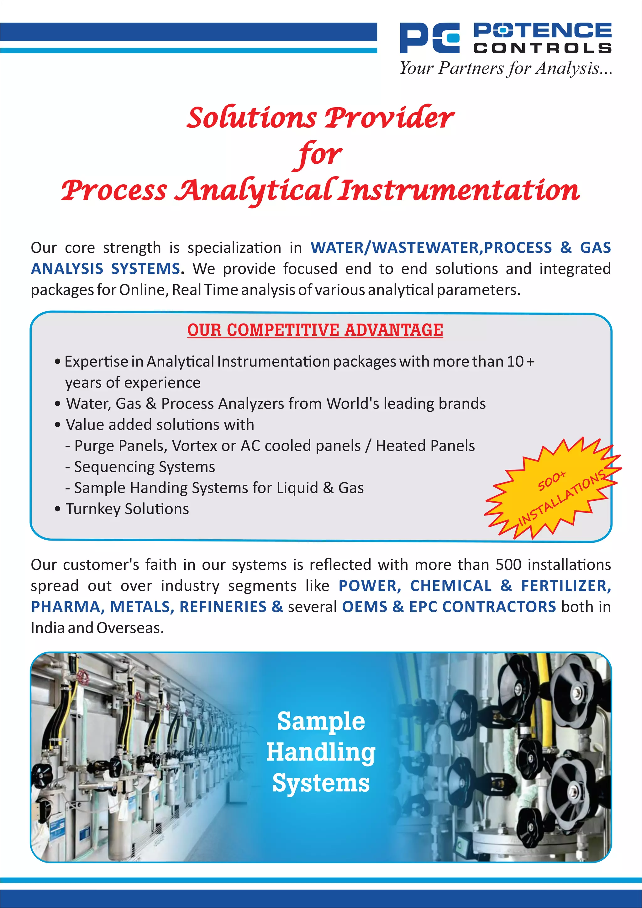 Analytical Equipments By Potence Controls Pvt. Ltd. | PDF