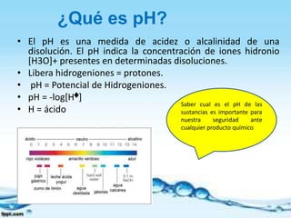 Potencial de-hidrógeno | PPTX