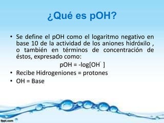 Potencial de-hidrógeno | PPTX