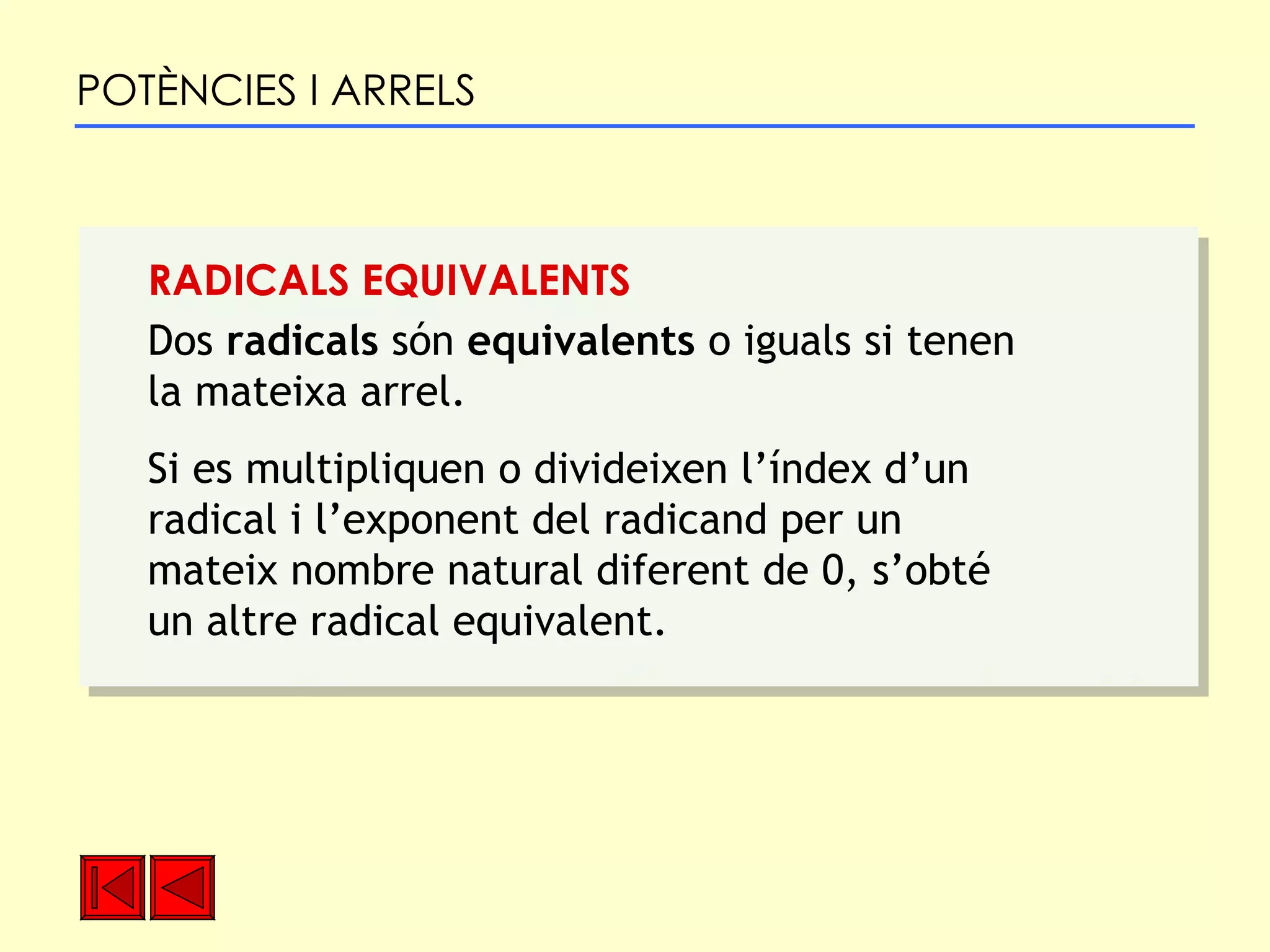 Sintesi Unitat:Potencies i arrels de nombres reals | PPS