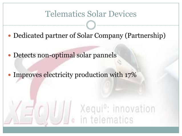 M2M from vending machines to solar panels - POTENCO | PPT