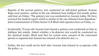 Potency test for impotence male forensic case report | PPTX