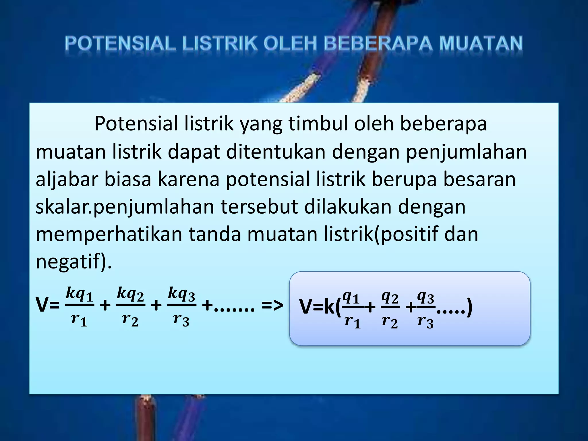 Fisika Potensial Listrik | PPTX