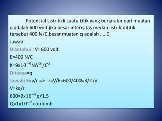 Fisika Potensial Listrik | PPTX
