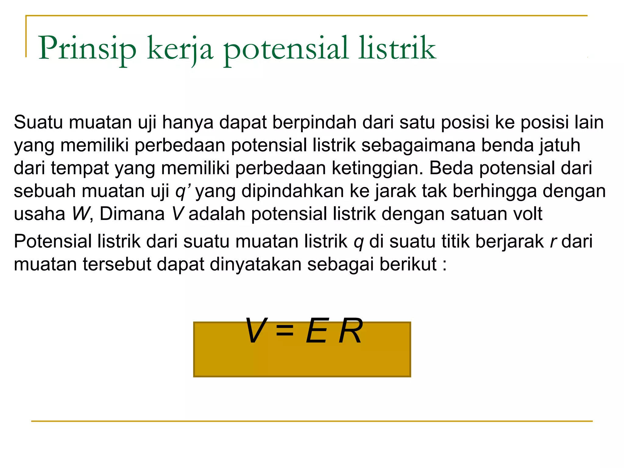 Potensial listrik | PPT