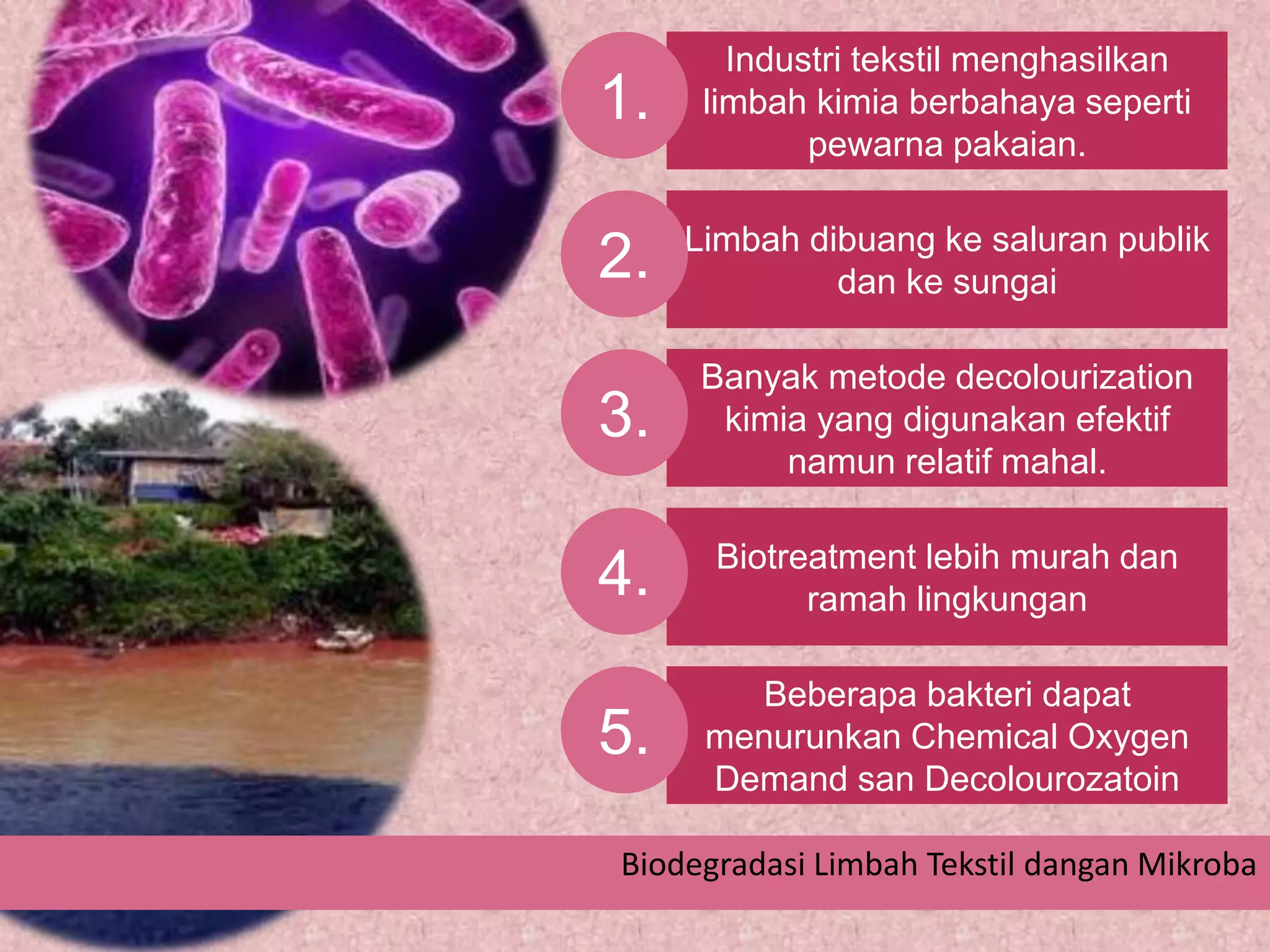 Potensi biodegradasi limbah cair tekstil | PPTX