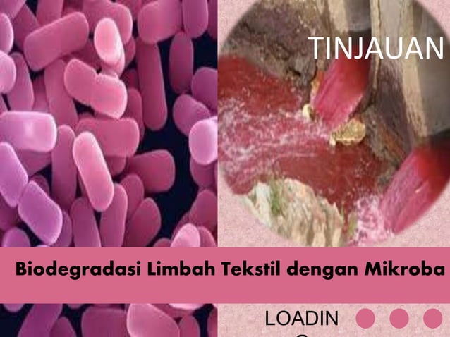 Potensi biodegradasi limbah cair tekstil | PPTX