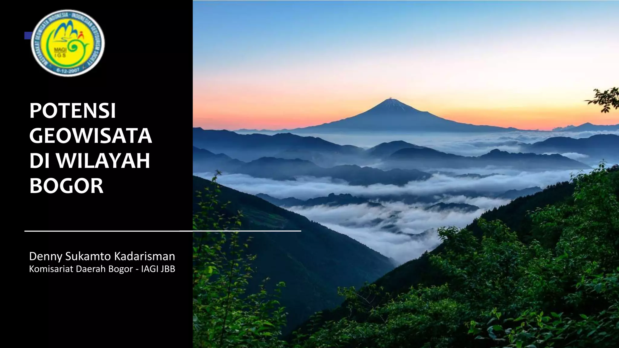Potensi geowisata wilayah bogor | PPTX