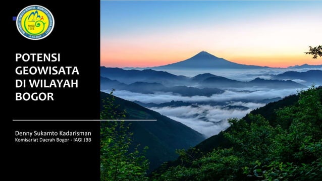 Potensi geowisata wilayah bogor | PPTX