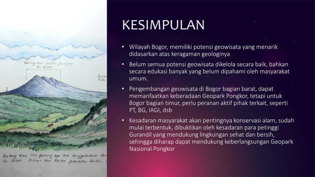 Potensi geowisata wilayah bogor | PPTX