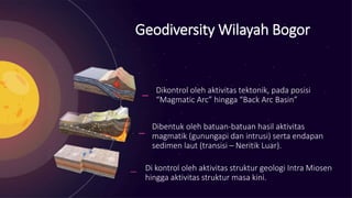 Potensi geowisata wilayah bogor | PPTX