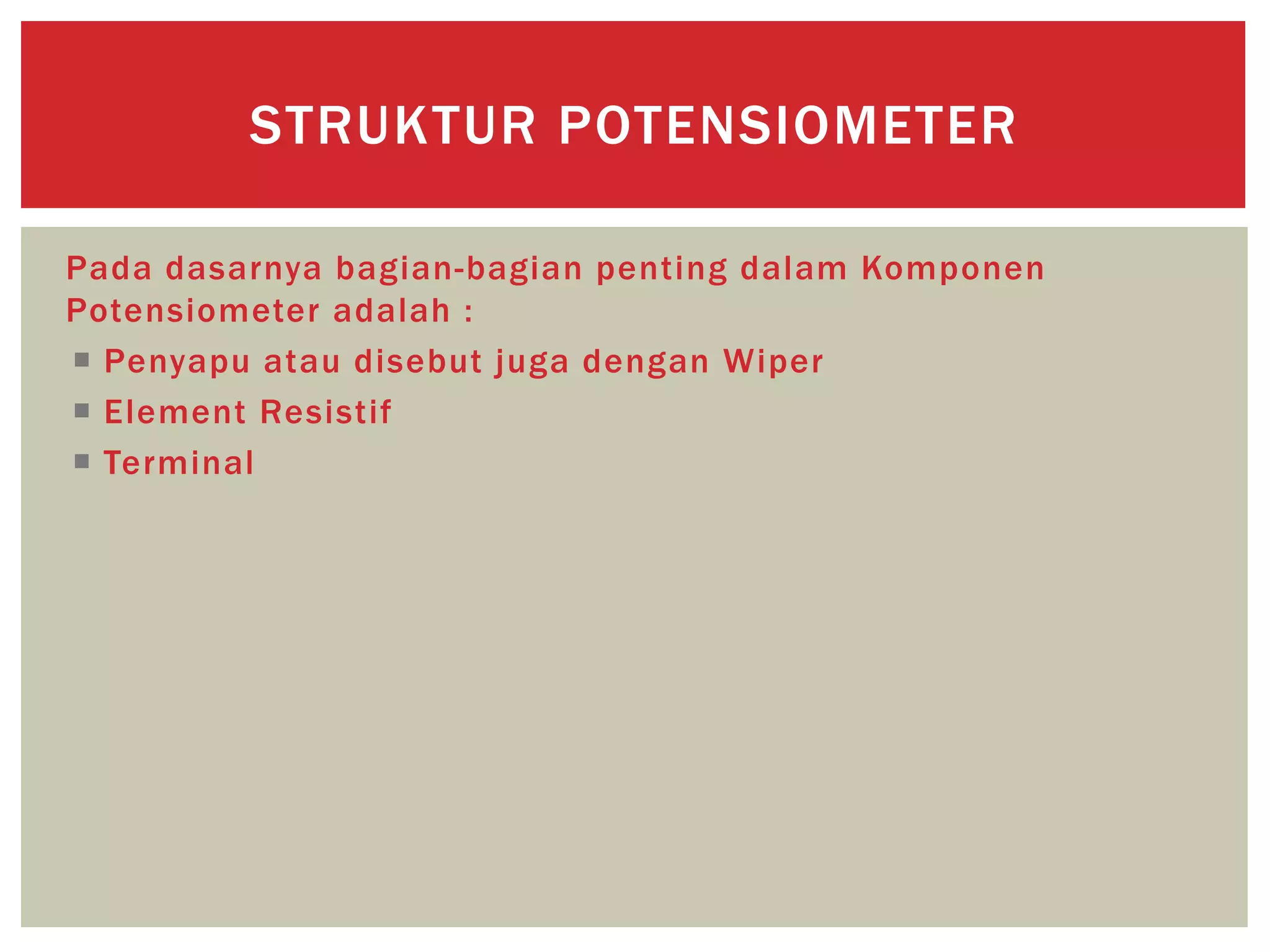 Potensiometer | PPTX