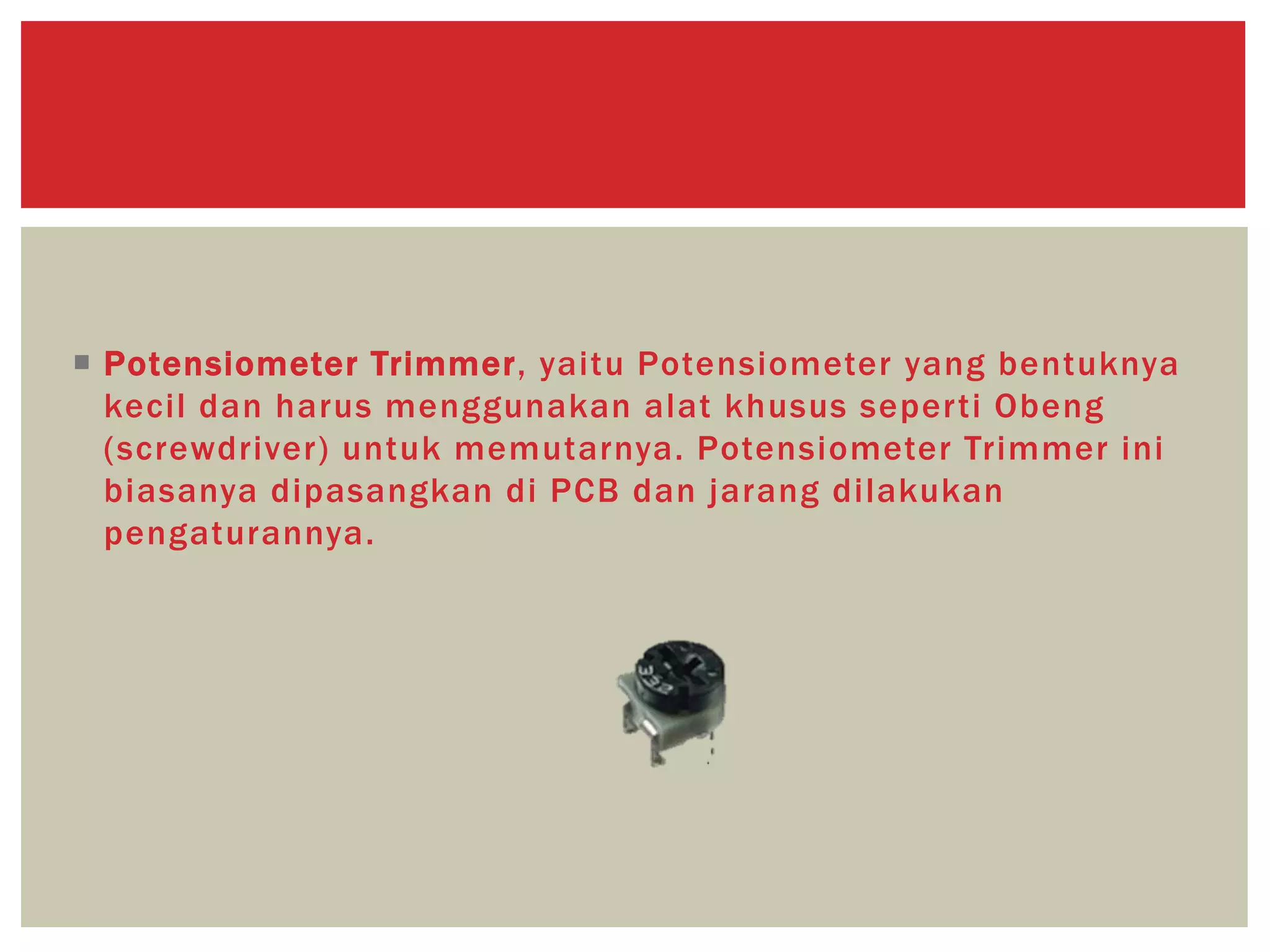 Potensiometer | PPTX