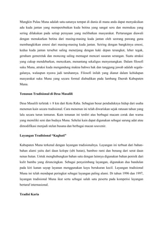 Potensi pariwisata di kabupaten muna | DOCX