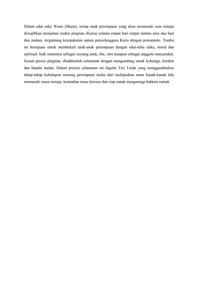 Potensi pariwisata di kabupaten muna | DOCX