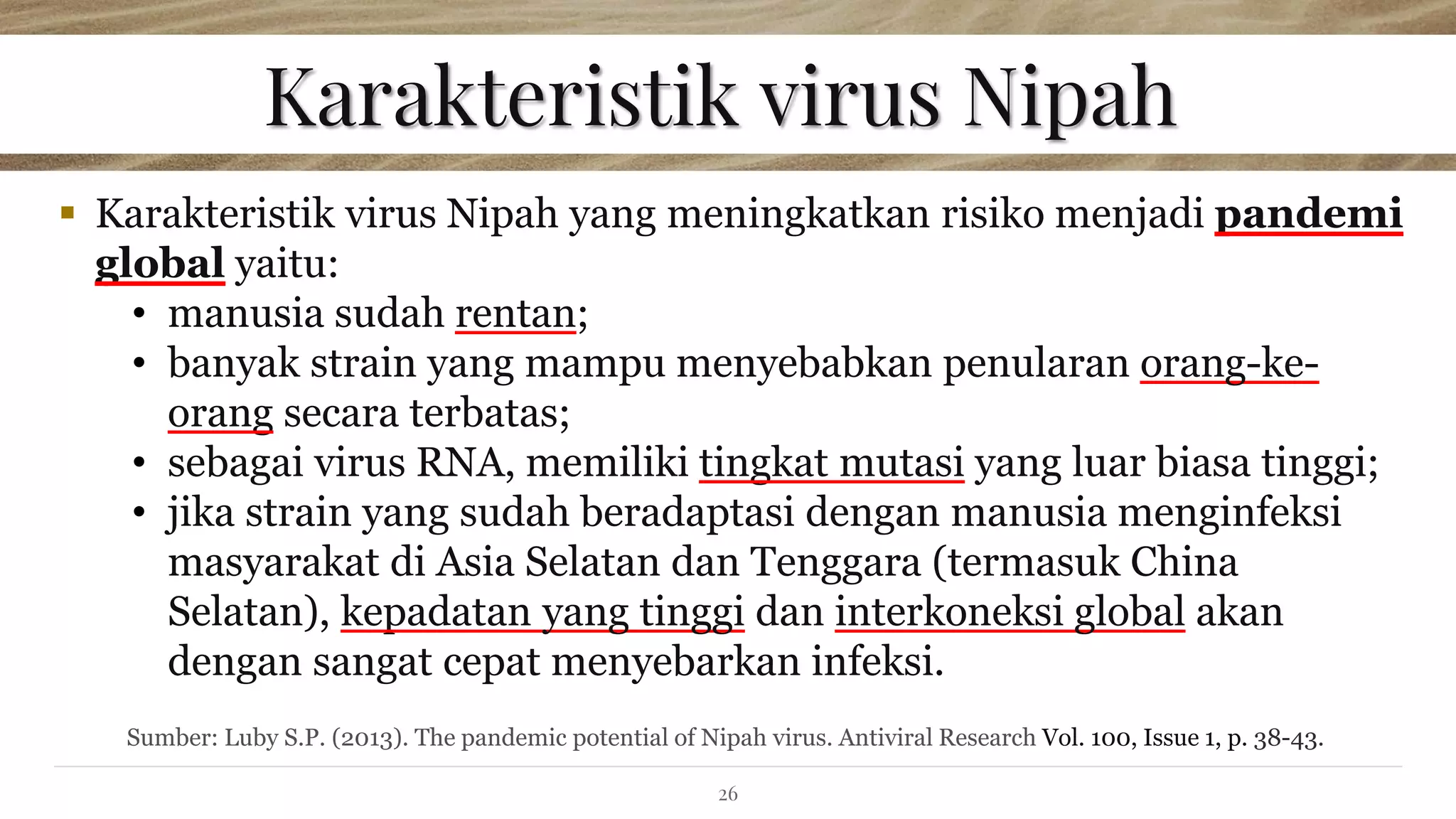 Potensi 'Spillover' Virus Nipah dan Mitigasi - Presentasi Zoom, Dit ...