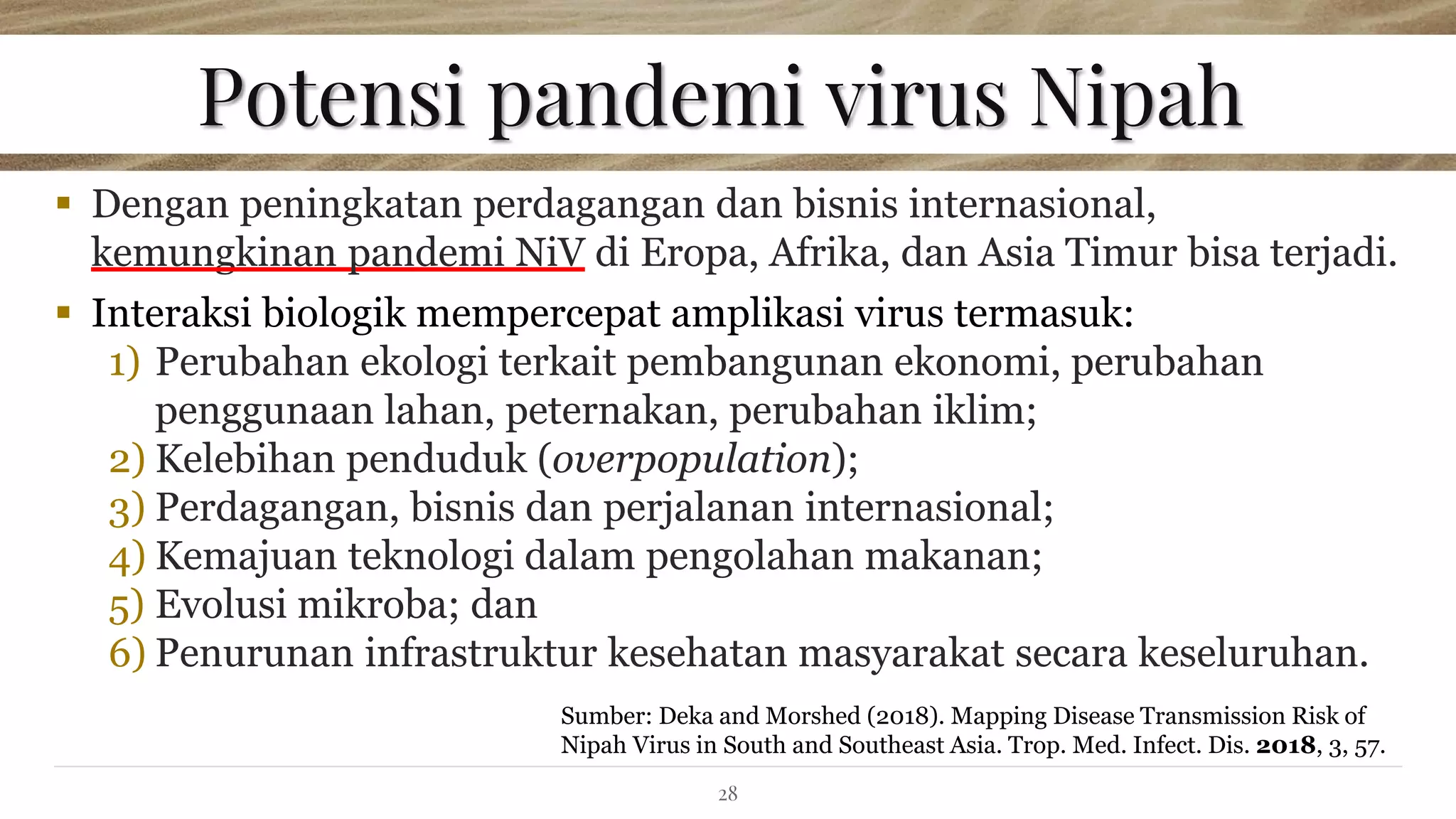 Potensi 'Spillover' Virus Nipah dan Mitigasi - Presentasi Zoom, Dit ...