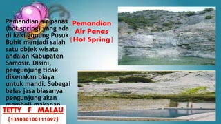 POTENSI WISATA KABUPATEN SAMOSIR | PPT