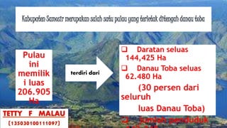 POTENSI WISATA KABUPATEN SAMOSIR | PPT