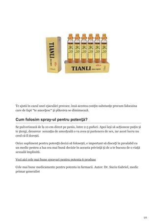 Suplimente naturiste pentru potenta | PDF