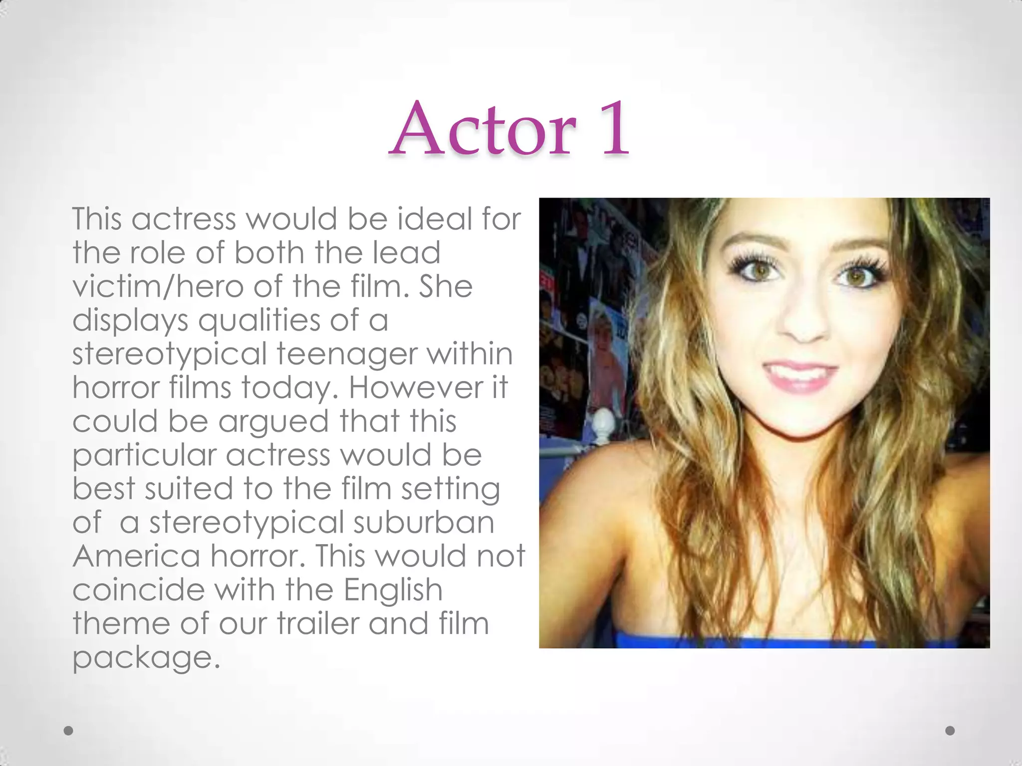 Potential Actors | PPT